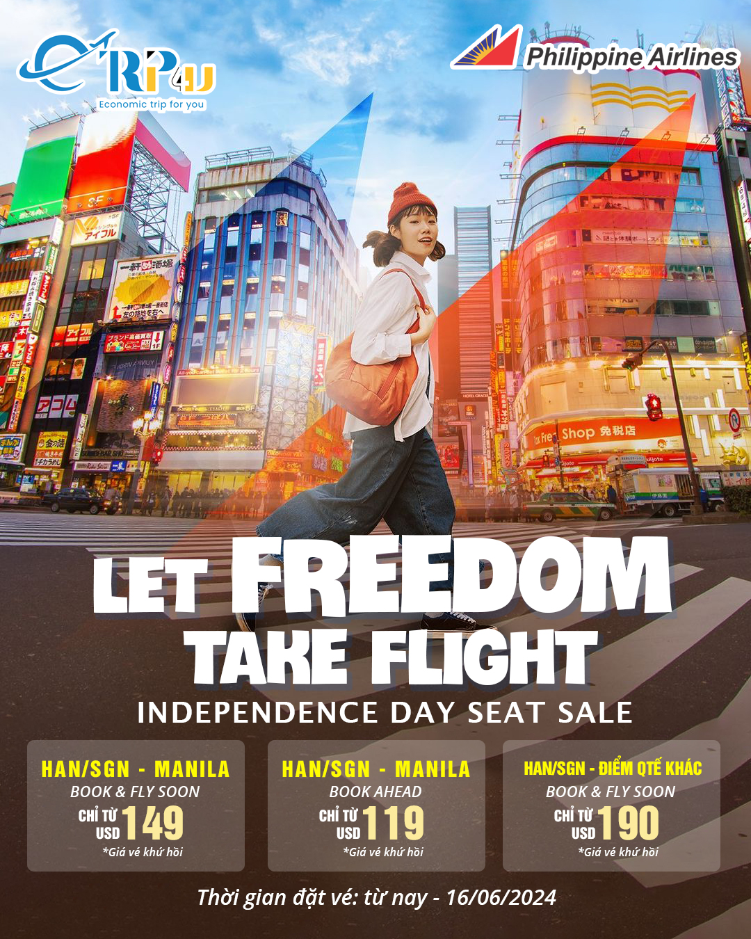 Philippine Airlines: Mừng ngày quốc khánh của Philippines giá khứ hồi chỉ từ 119 USD